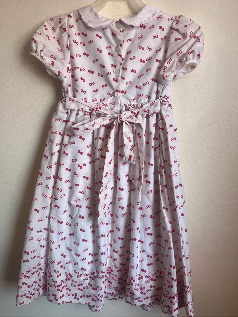 FRIENDS | Dresses | Friends Smoky Dress With Pink Cherry Dot Print And ...